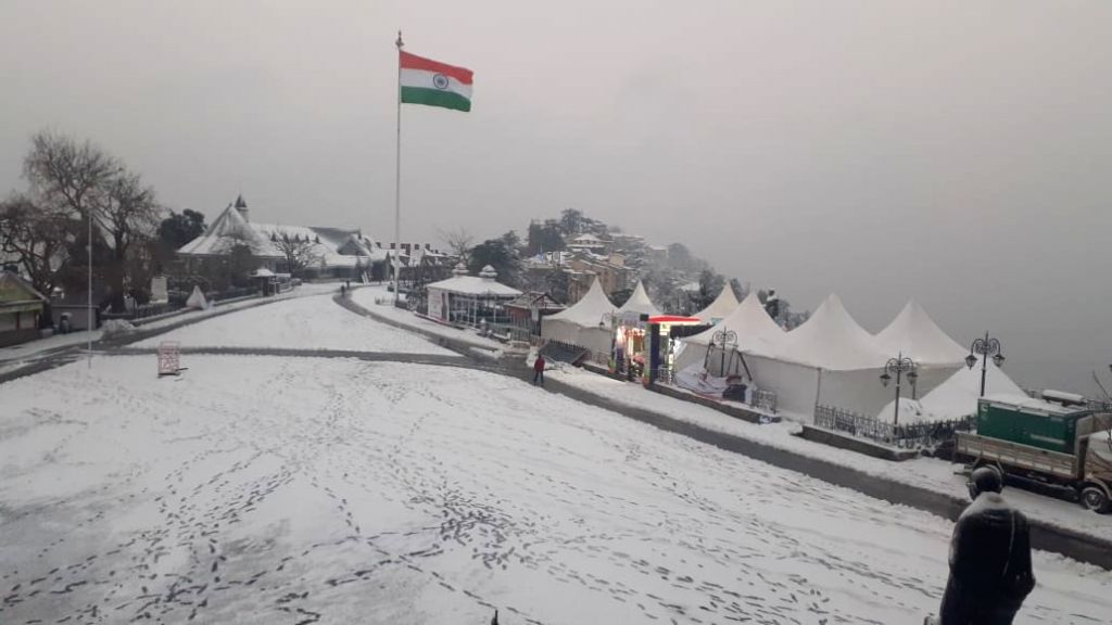Free Photo: Shimla gets season's first snowfall