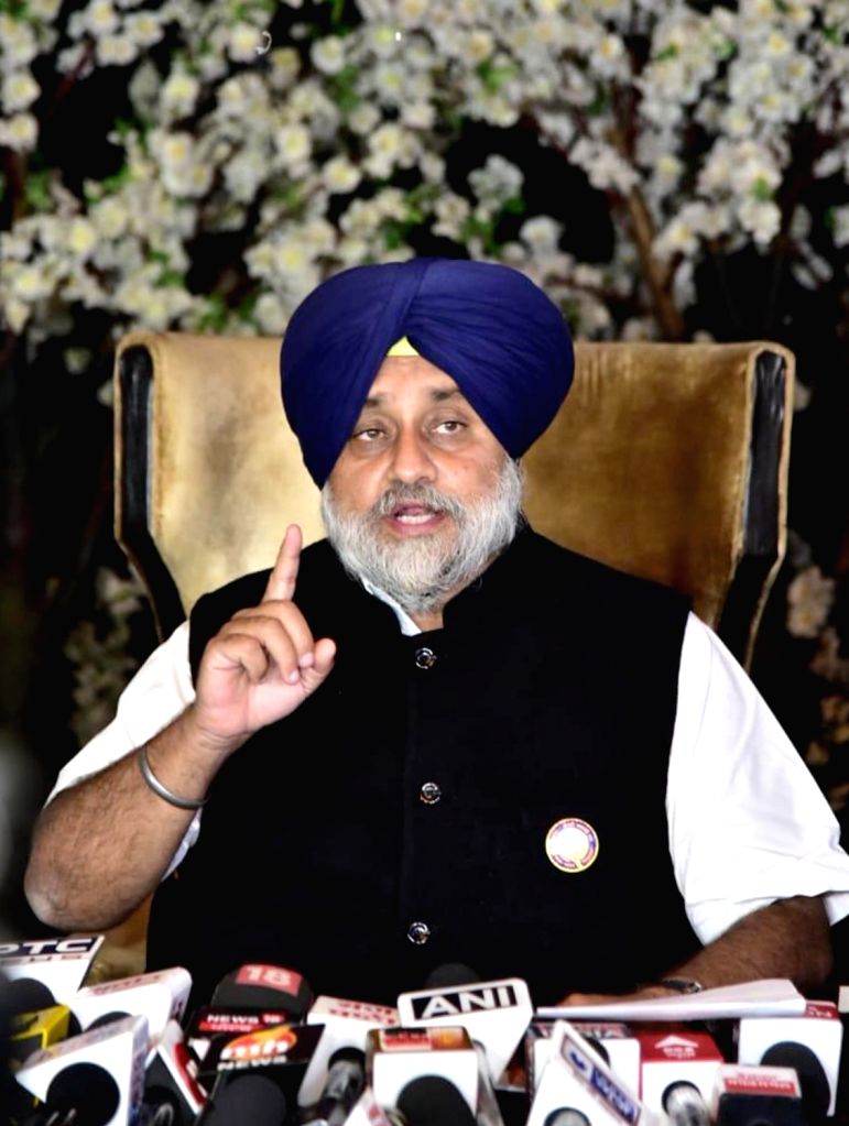 Sukhbir Singh Badal addresses press conference