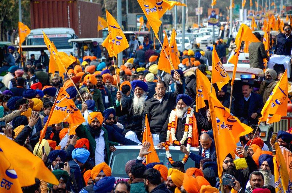 Shiromani Akali Dal (SAD) President Sukhbir Singh Badal during 'Punjab ...