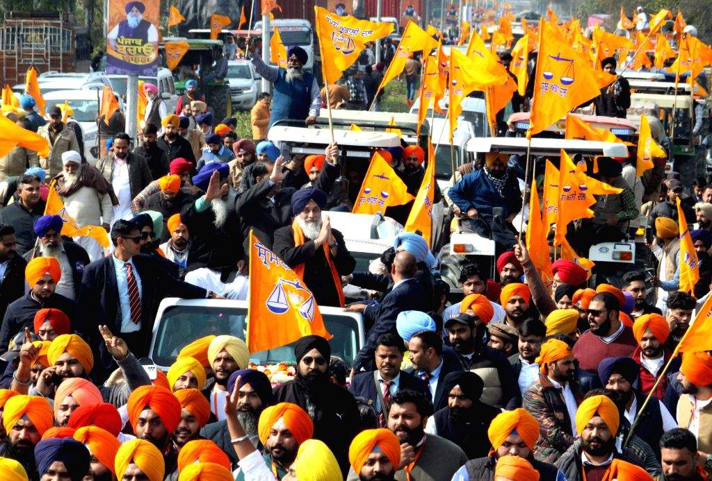Shiromani Akali Dal (SAD) President Sukhbir Singh Badal during 'Punjab ...