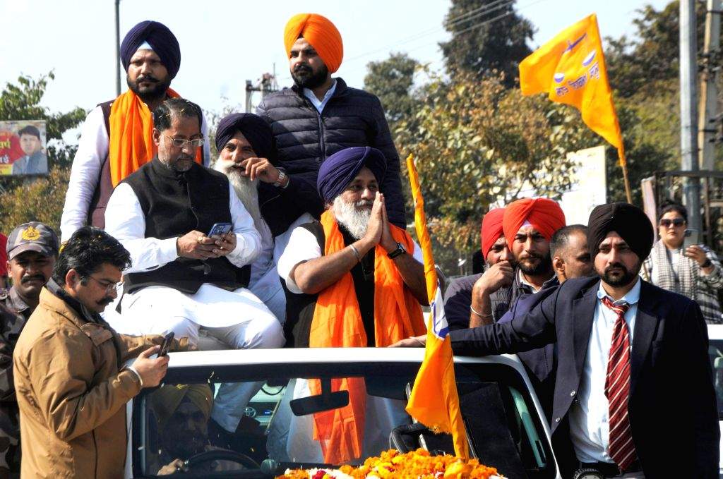 Shiromani Akali Dal (SAD) President Sukhbir Singh Badal during 'Punjab ...