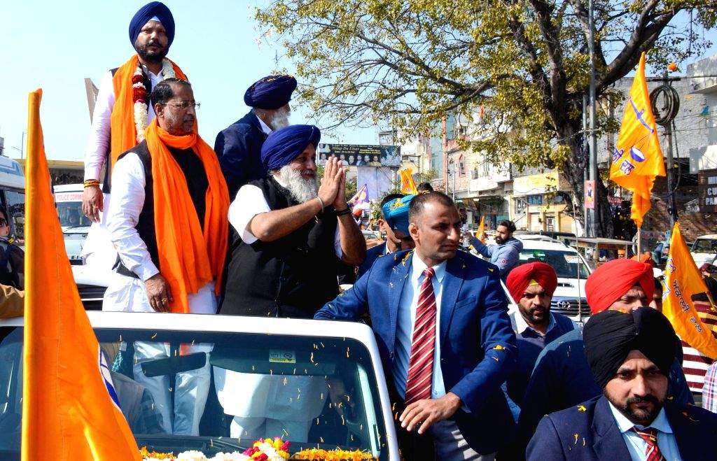 Shiromani Akali Dal (SAD) President Sukhbir Singh Badal during 'Punjab ...