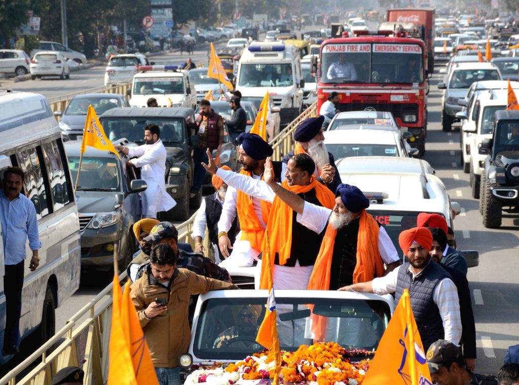 Shiromani Akali Dal (SAD) President Sukhbir Singh Badal during 'Punjab ...