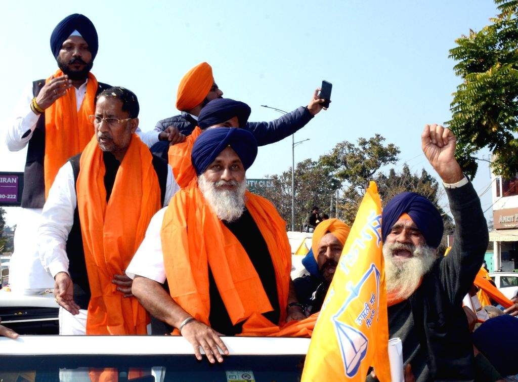 Shiromani Akali Dal (SAD) President Sukhbir Singh Badal during 'Punjab ...
