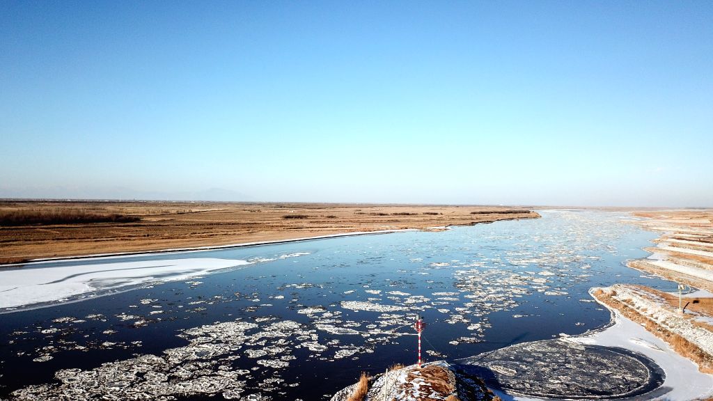 CHINA-NINGXIA-YELLOW RIVER-ICE JAM