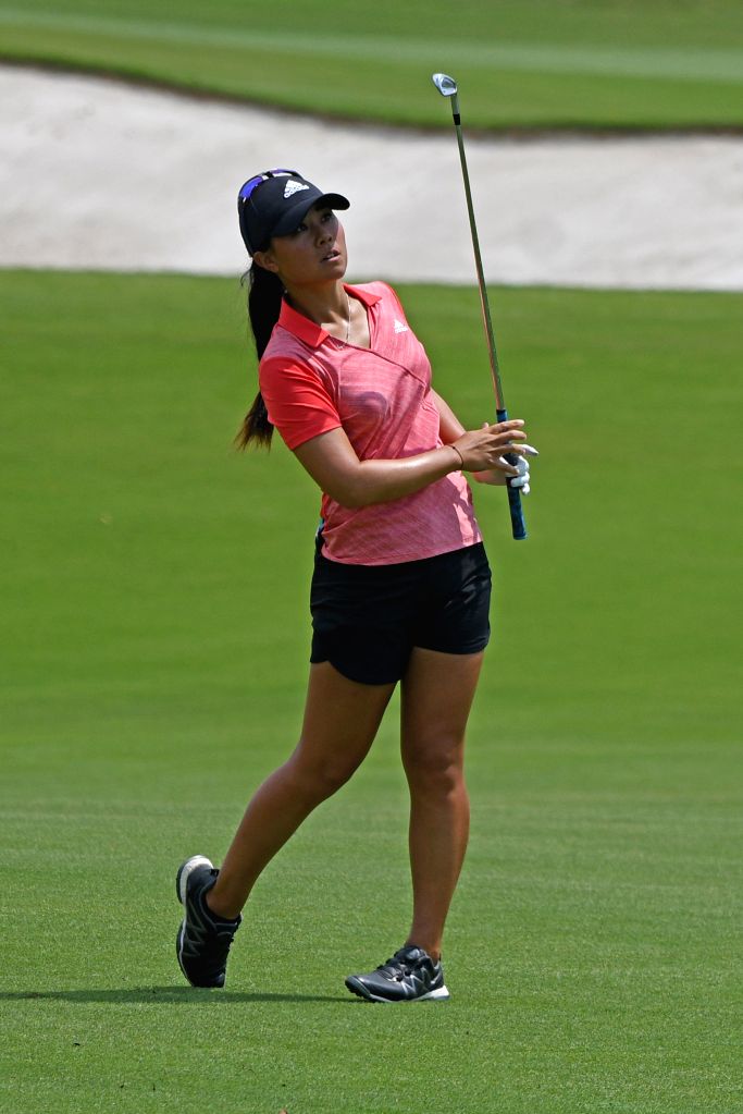 SINGAPORE, March 3, 2018 - Danielle Kang of the United States competes ...