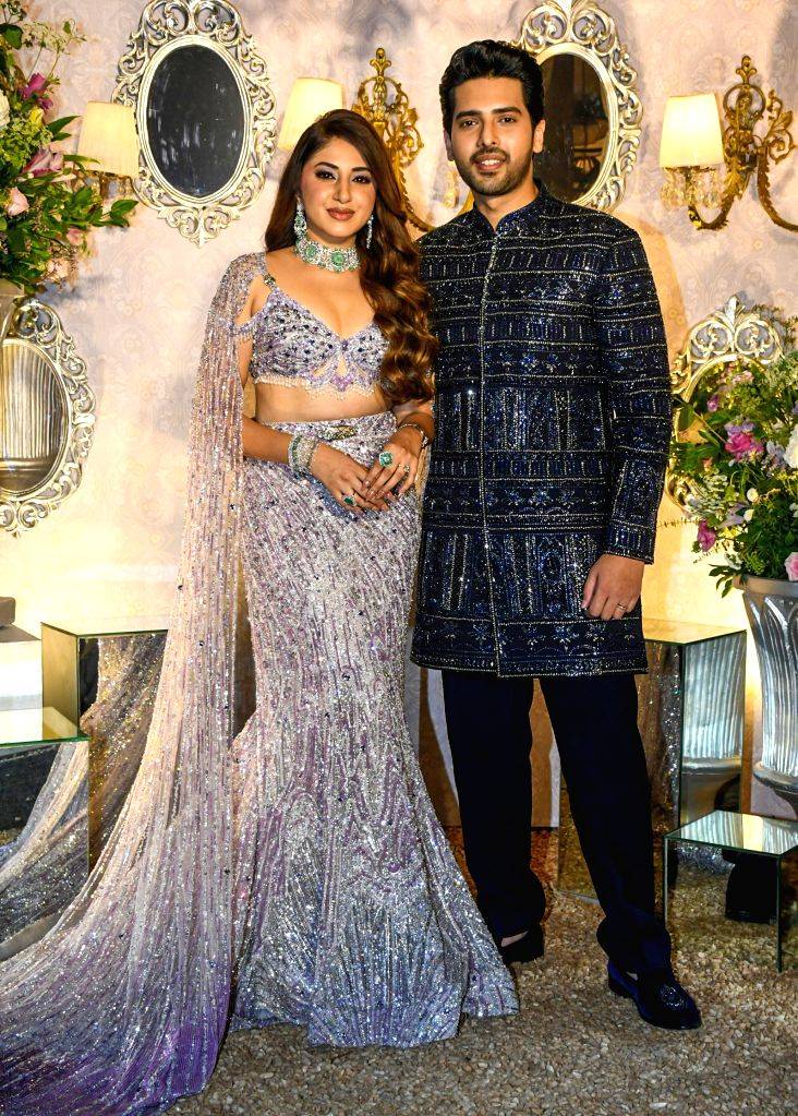 Singer Armaan Malik and influencer Aashna Shroff at their Wedding Party