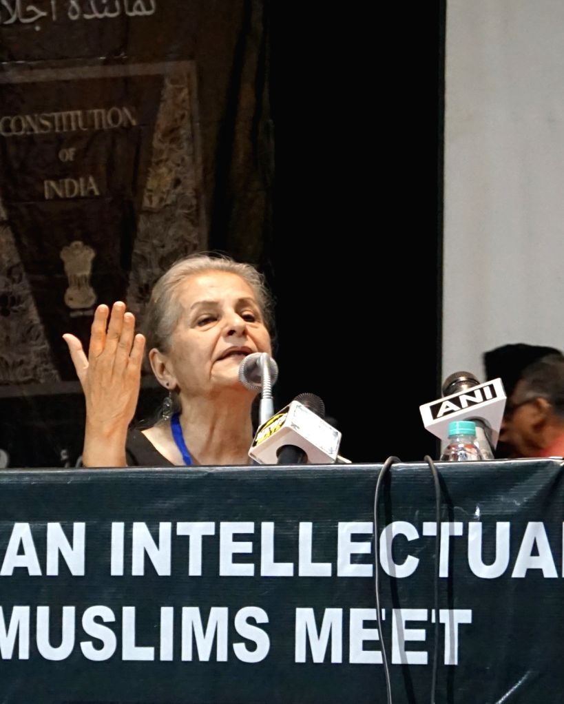 Social activist and educationist Syeda Hameed addresses during the ...