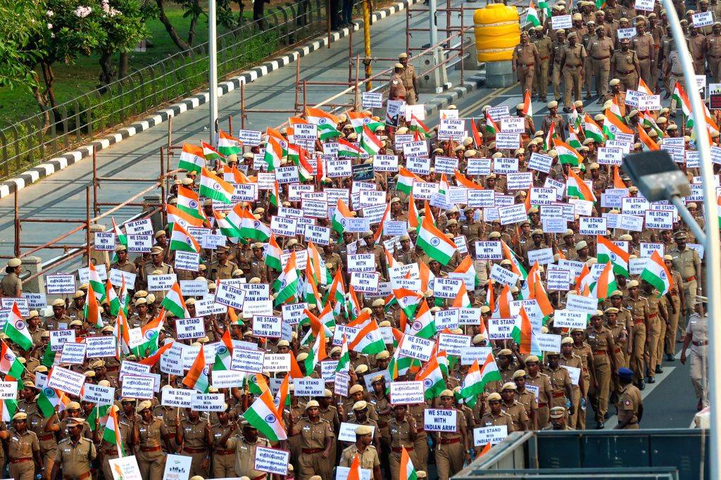 Solidarity Rally for Indian Soldiers