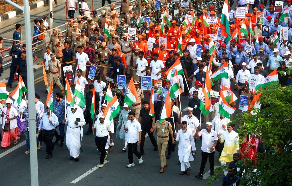 Solidarity Rally for Indian Soldiers