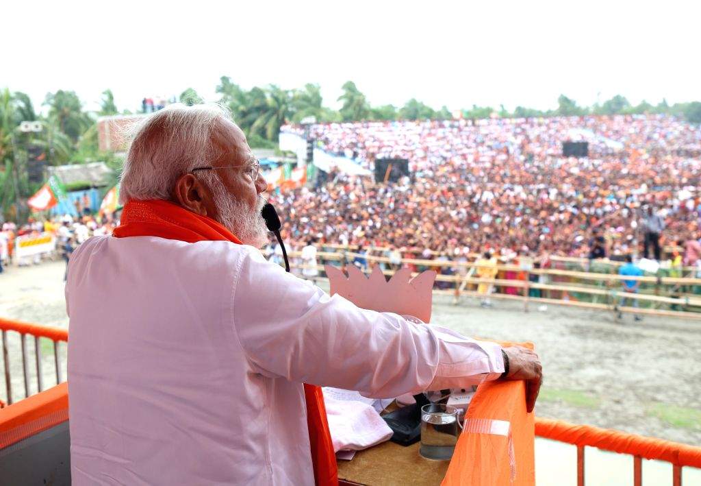 South 24 Parganas : Prime Minister Narendra Modi attends an election ...