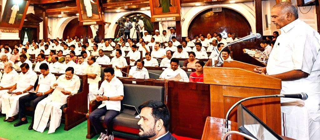 Speaker Appavu Reads Governor’s Address Translation
