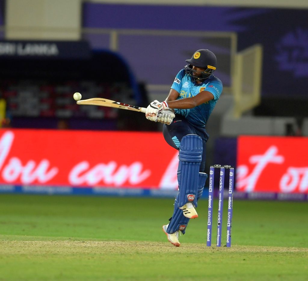 :Dubai:Sri Lanka's Bhanuka Rajapaksa bats during the Cricket Twenty20 ...