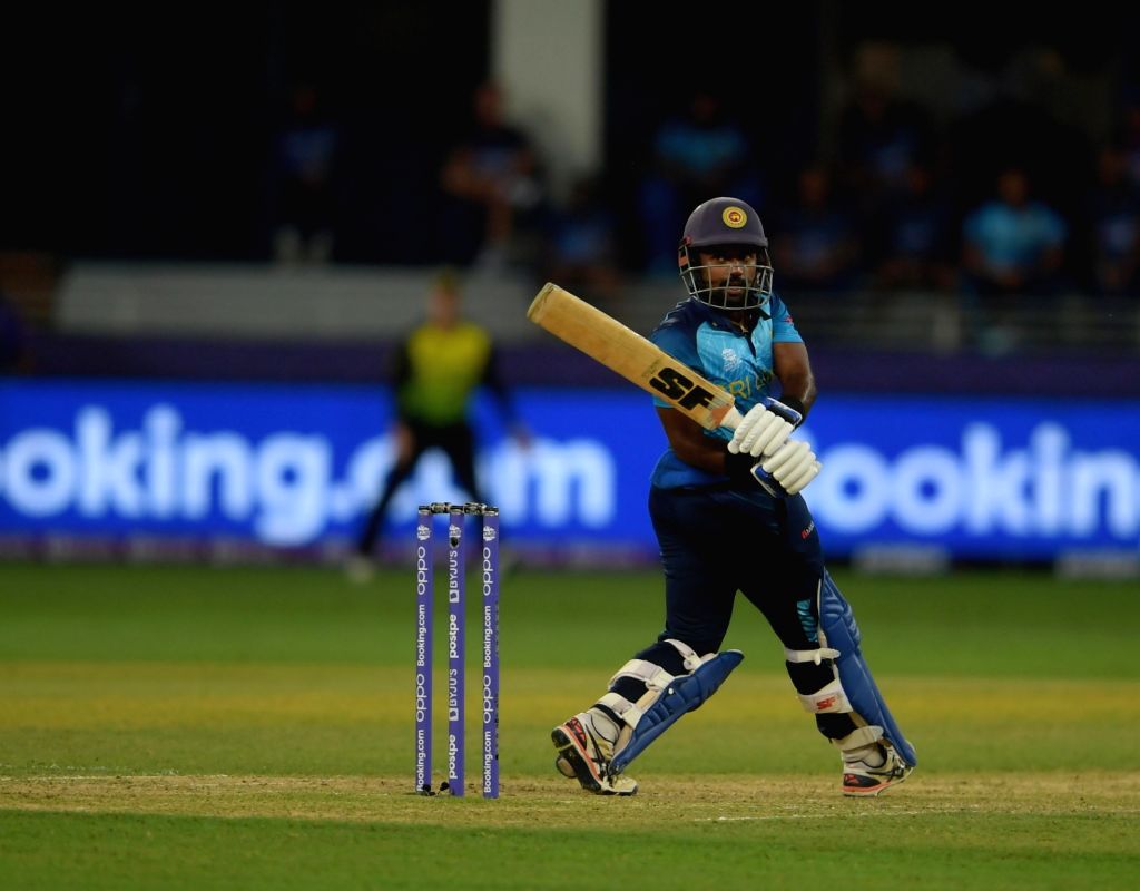 :Dubai:Sri Lanka's Kusal Perera plays a shot during the Cricket ...