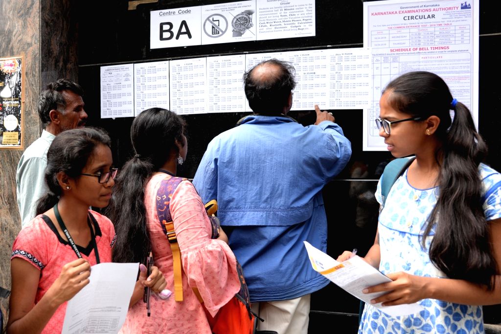 Students appear for CET 2018