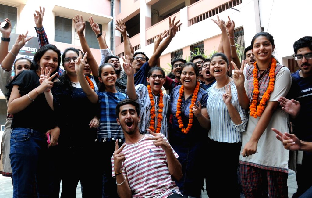 CBSE Class 10 results out, students celebrate