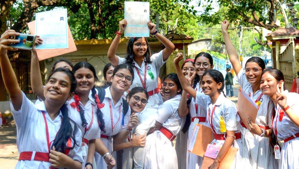 Students celebrate Class 10 board results