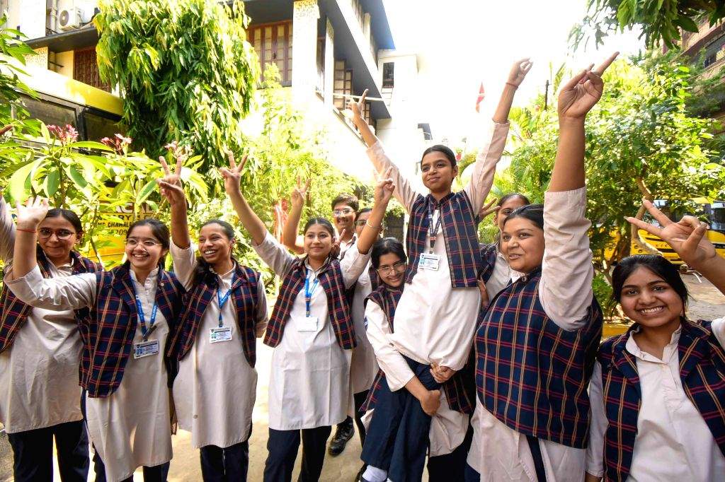 Students celebrate success after CBSE Class 12th results
