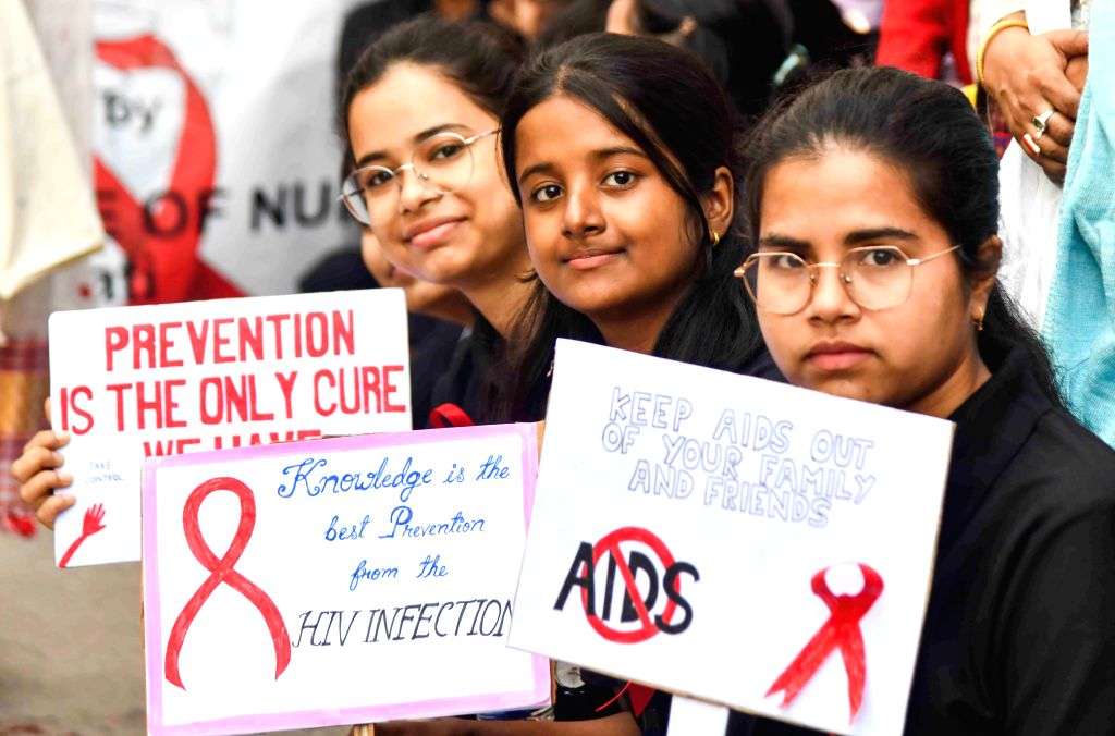 Students participate in an awareness rally on the occasion of 'World ...