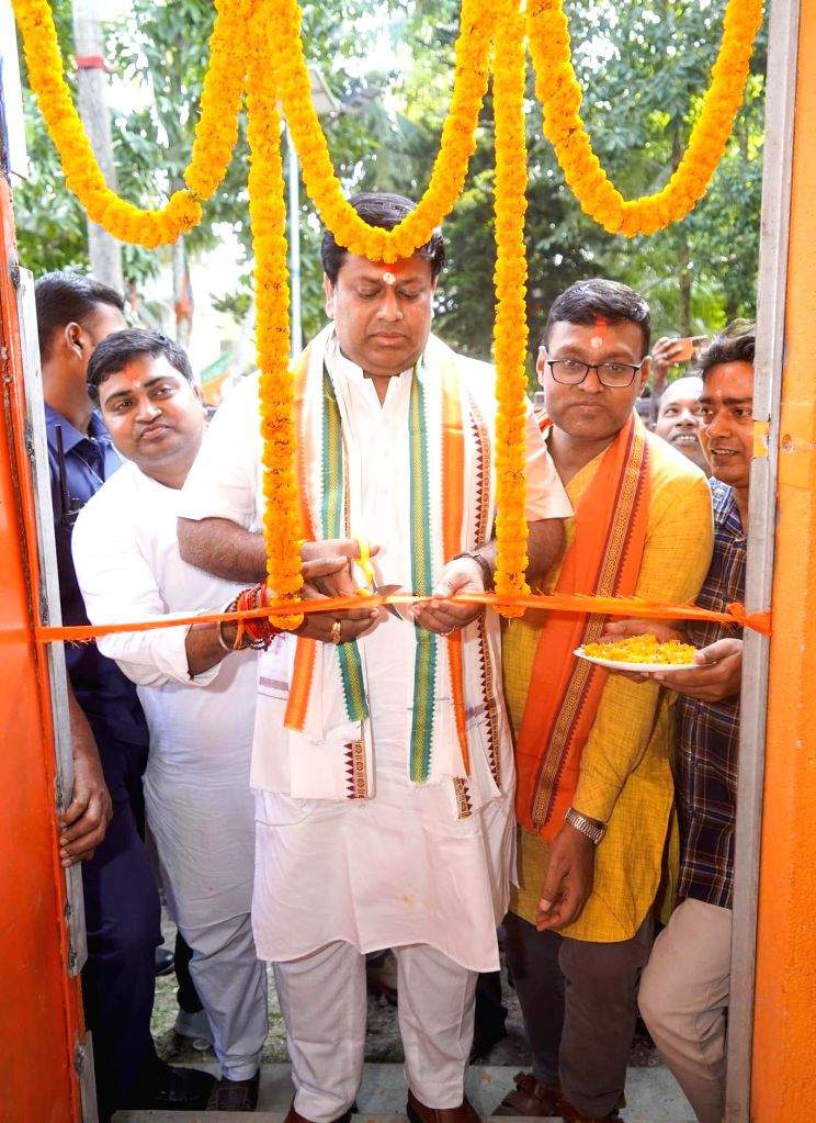 Sukanta Majumdar Leads BJP Office Inauguration and Membership Drive