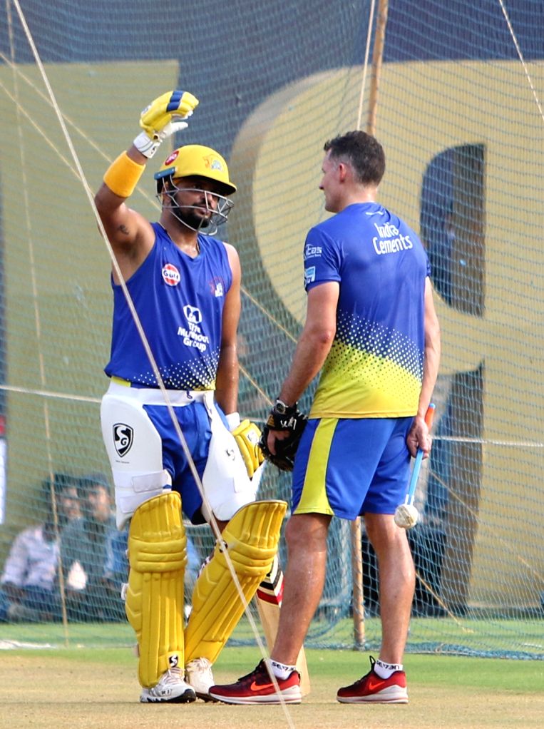 IPL 2018 - Practice session - Chennai Super Kings - Suresh Raina