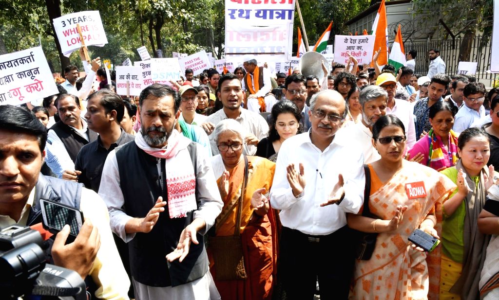 Swaraj India's rally against corruption