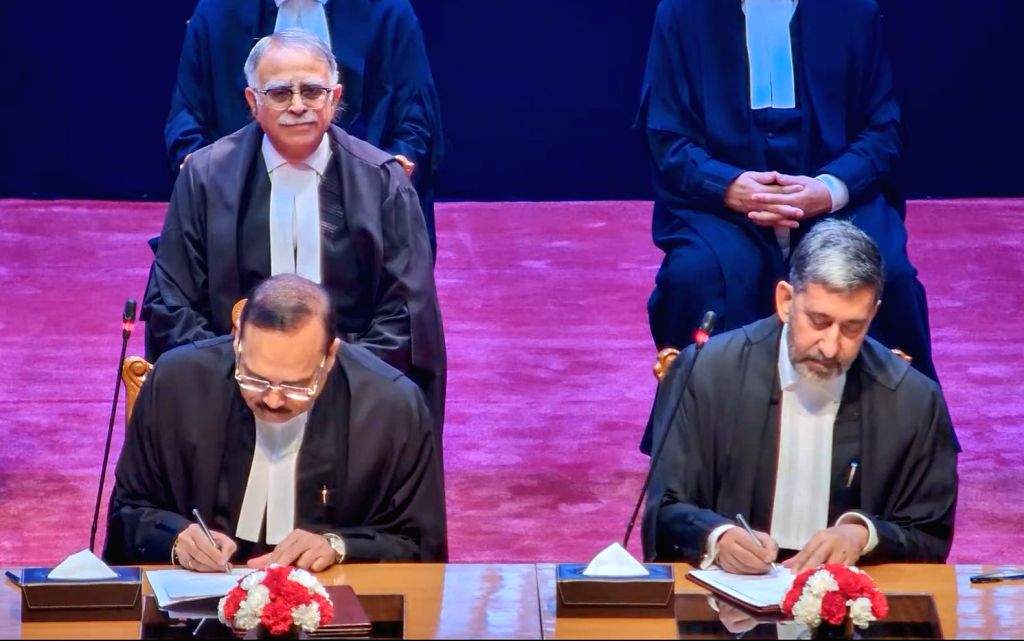 Swearing-in ceremony of new Supreme Court judges