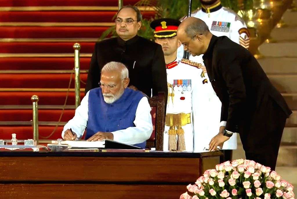 Swearing-in ceremony of Prime Minister-designate Narendra Modi and his ...