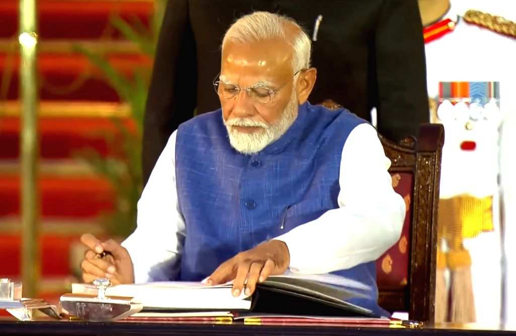 Swearing-in ceremony of Prime Minister-designate Narendra Modi and his ...