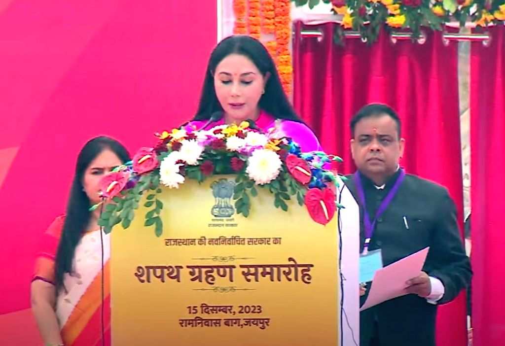 Swearing-in ceremony of Rajasthan CM-designate Bhajan Lal Sharma and ...