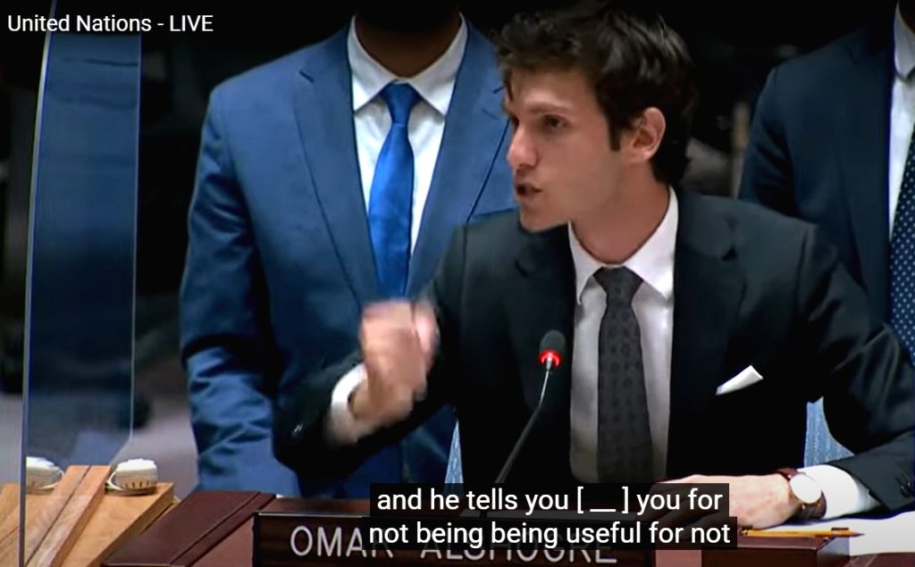 An 'F-Bomb' lands in UNSC blasting its inaction on Syria