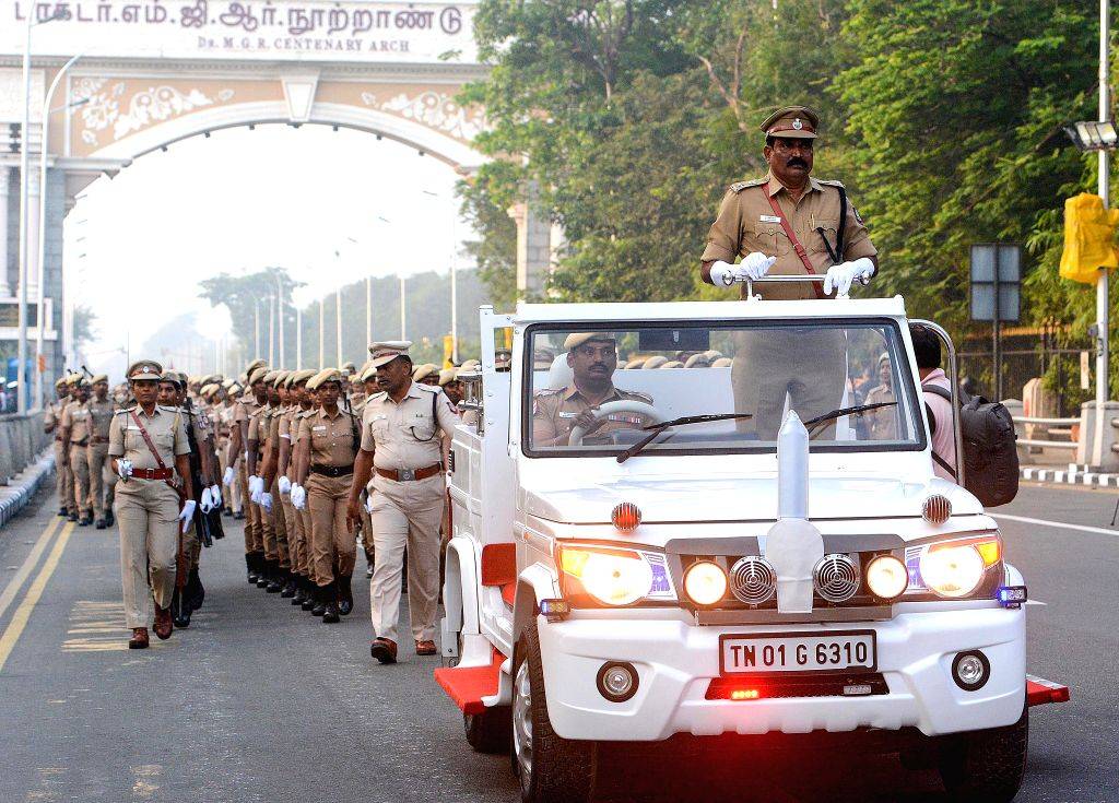 Tamil Nadu Police Republic Day Rehearsal