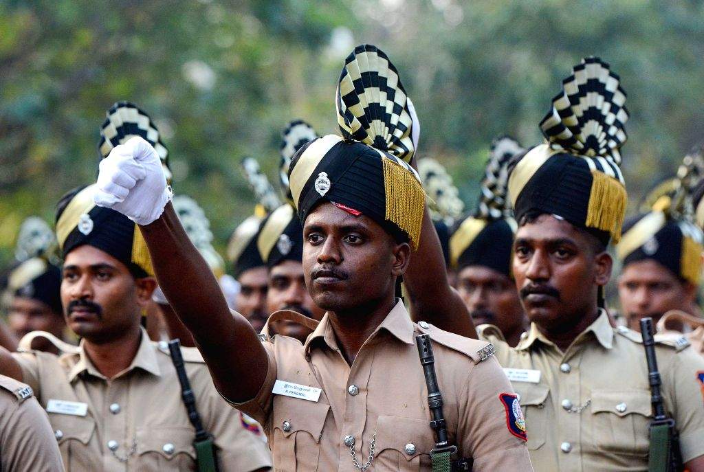 Tamil Nadu Police Republic Day Rehearsal