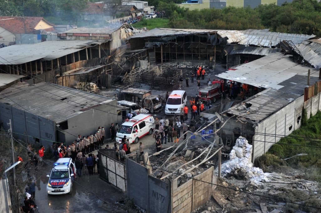 INDONESIA-TANGERANG-FIREWORKS FACTORY-EXPLOSION