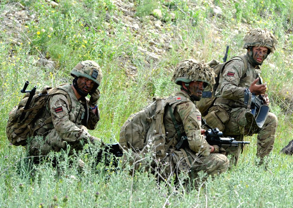 GEORGIA-TBILISI-MILITARY DRILL