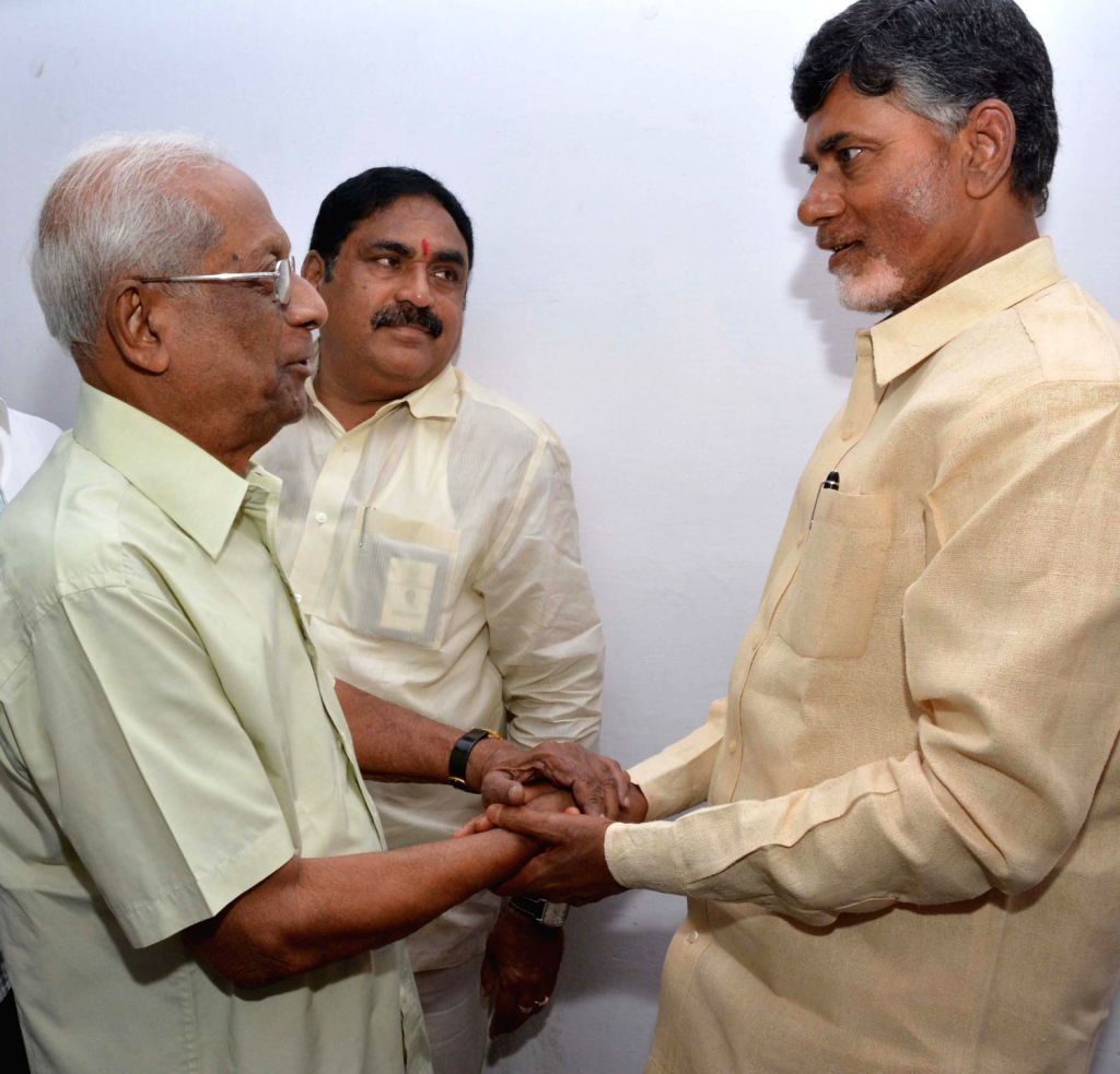 TDP (Telugu Desam Party) President N Chandrababu meeting