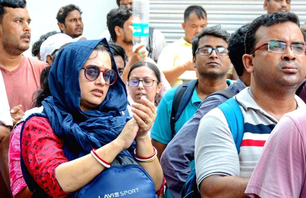 Teachers, staff protest against SSC verdict job loss
