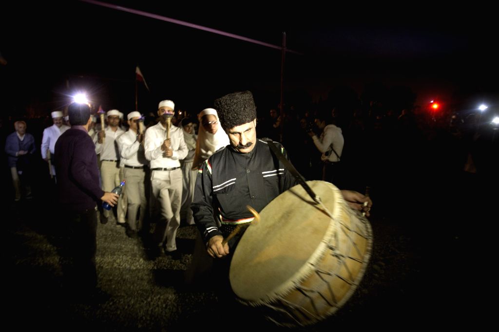 A celebration for the festival of Sadeh outside Tehran