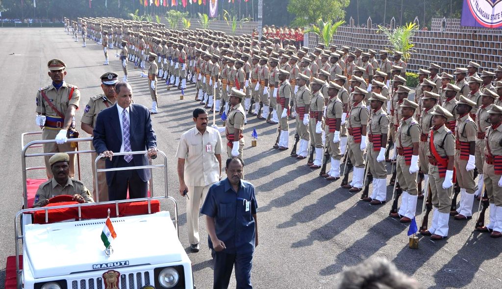 Passing out parade at Telangana State Police Academy
