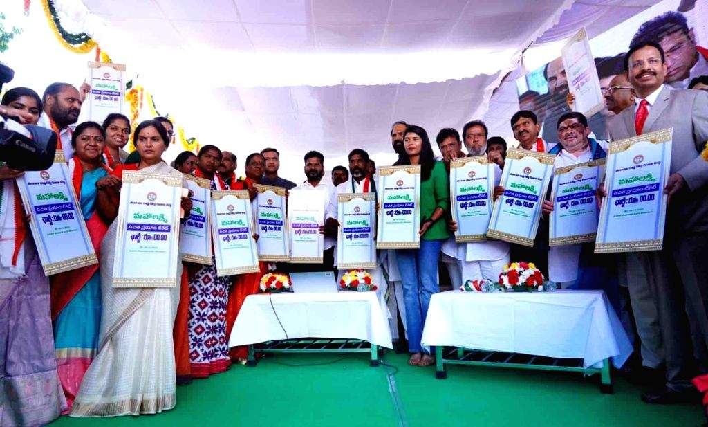 Telangana Chief Minister Revanth Reddy during the launch of Maha ...