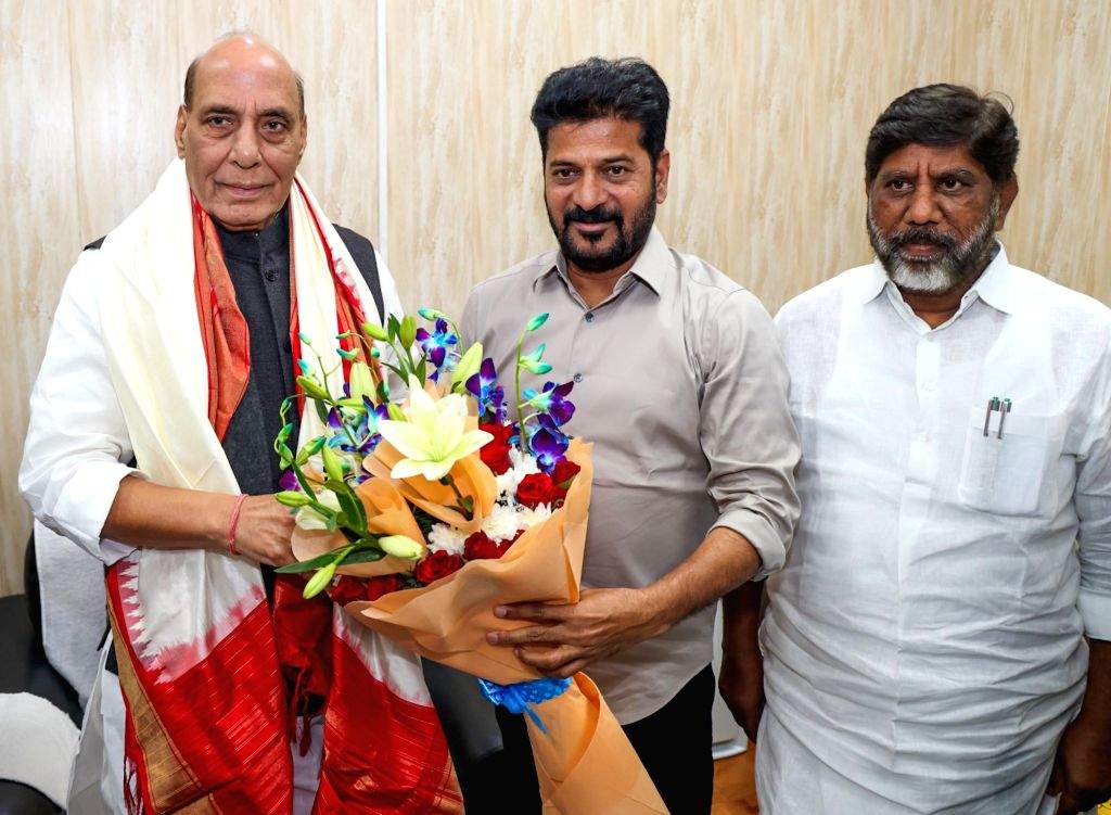 Telangana Chief Minister Revanth Reddy meets Defence Minister Rajnath Singh