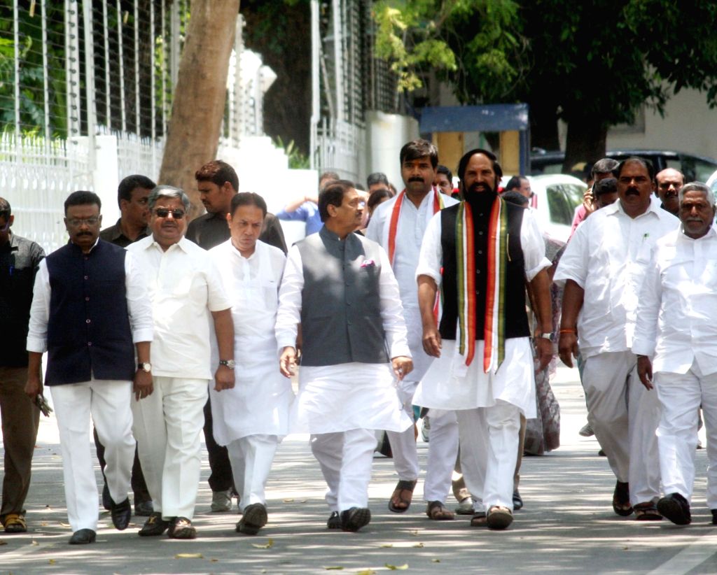 Telangana Congress leaders meet Governor ESL Narasimhan
