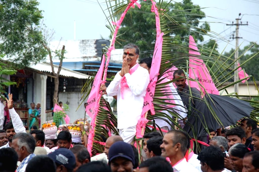 Siddipet (Telangana): T. Harish Rao campaigns ahead of 2019 Telangana ...