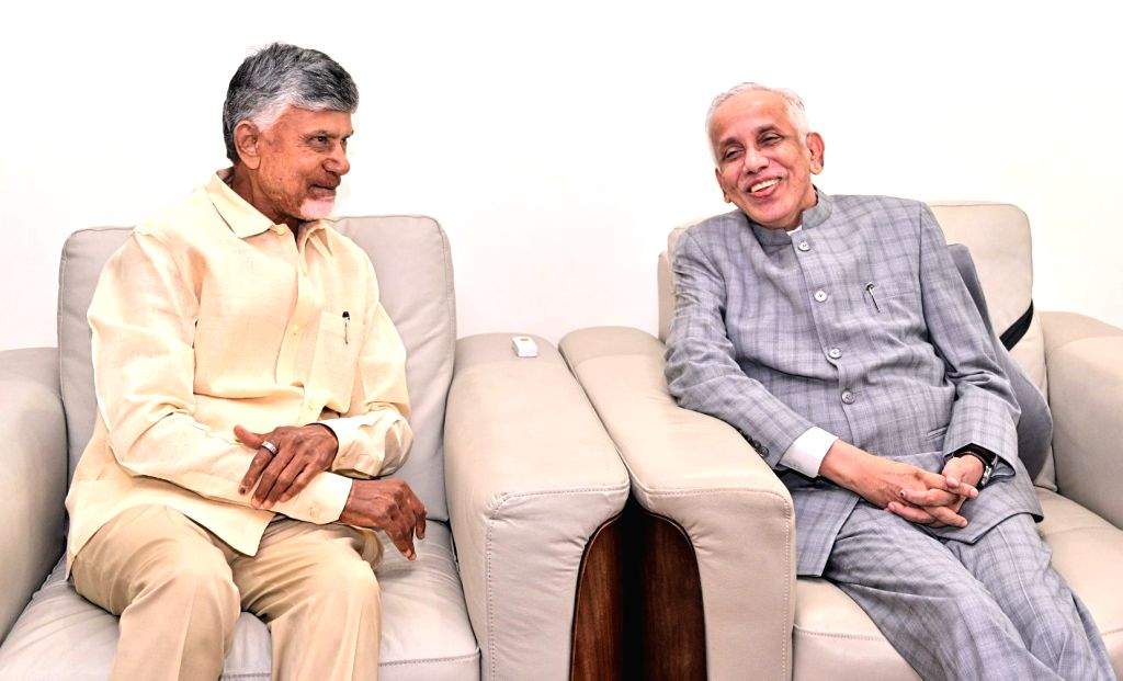 Telugu Desam Party (TDP) supremo N Chandrababu Naidu meets Andhra ...