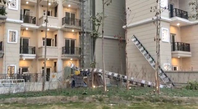 Free photo : Temporary lift broken at construction site of ace builder ...