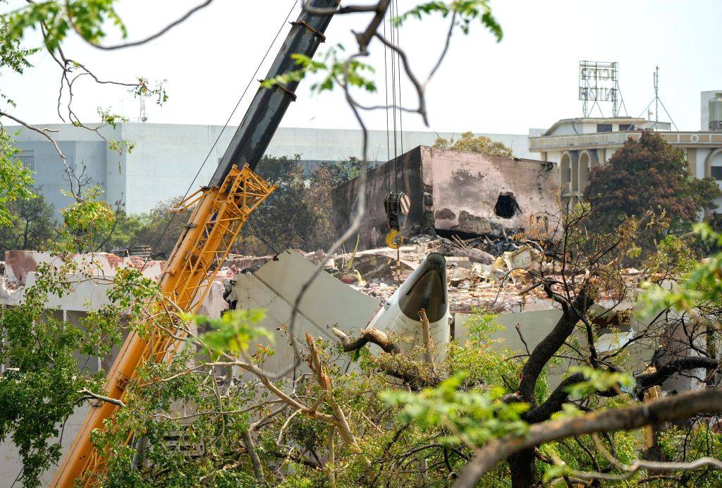 The charred remains of Air India Flight AI-171