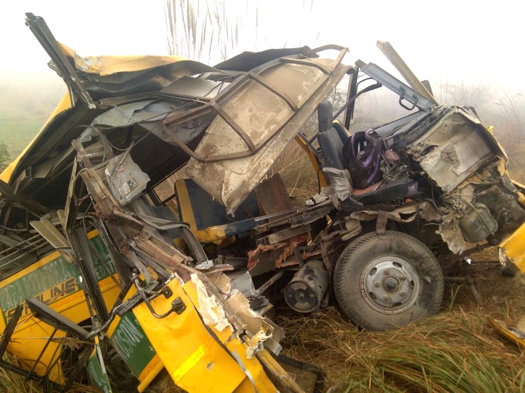 22 students injured in UP school bus accident