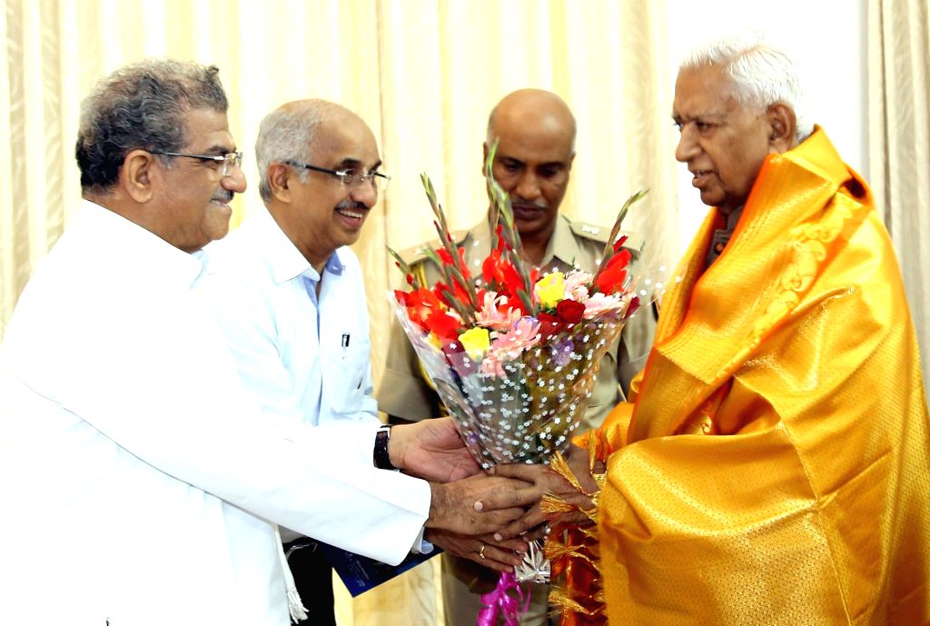D Veerendra Heggade calls on Karnataka Governor