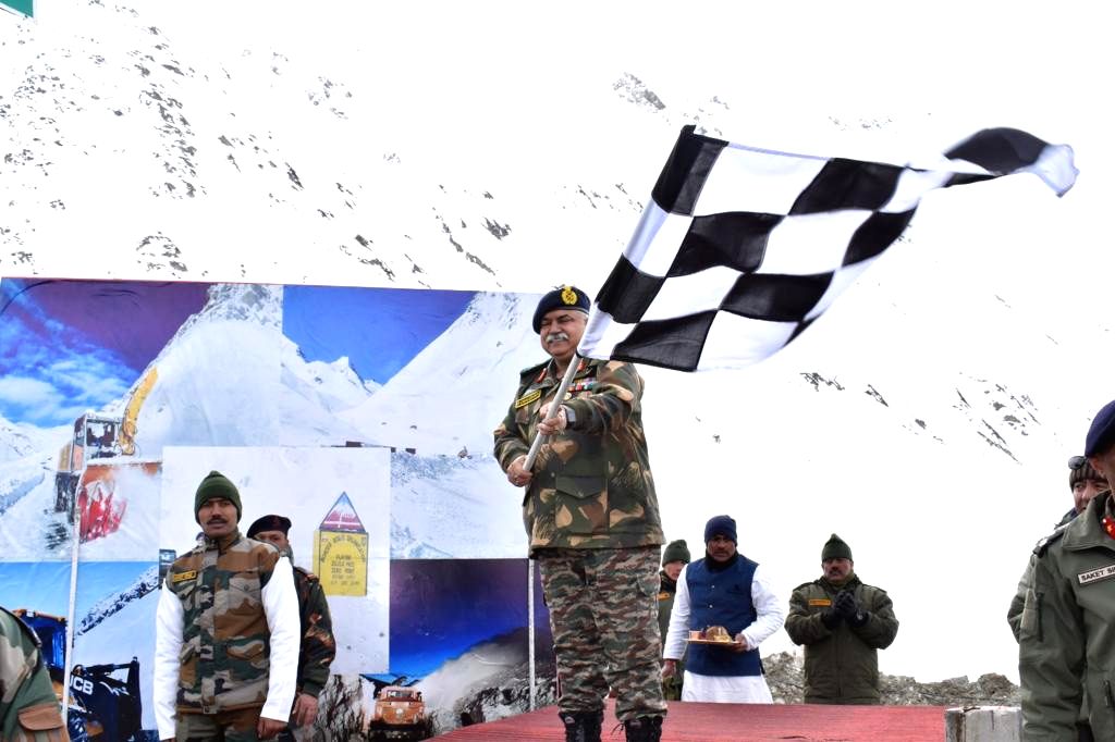 The Director General of Border Roads Organisation flags off the ...