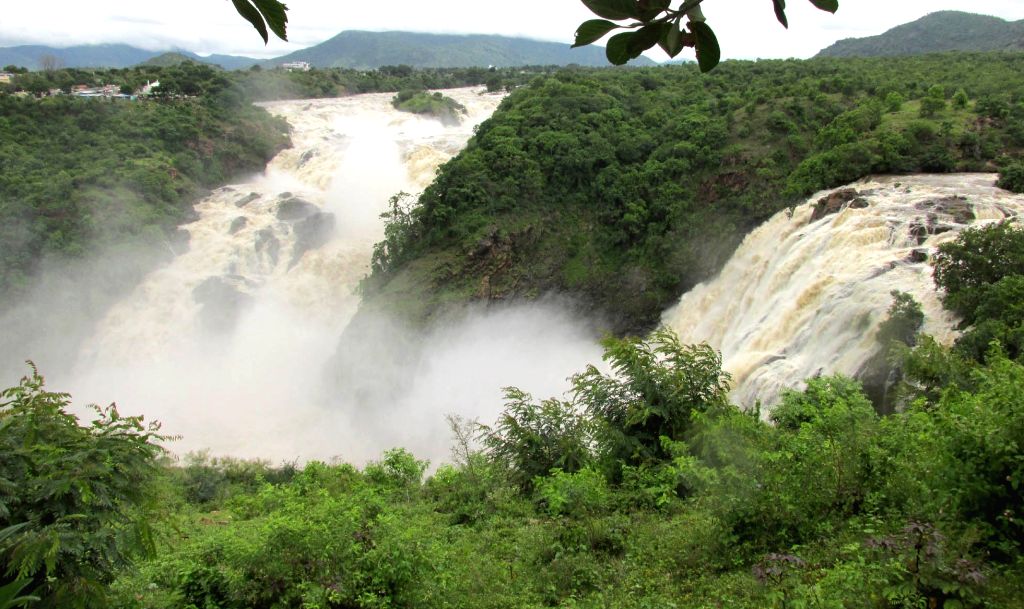 Overflowing Gaganachukki Falls following heavy discharge from KRS and ...